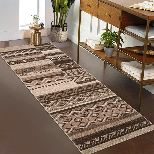 Union Rustic Tapis géométrique lavable à la machine pour le salon Chambre à coucher Tapis ...